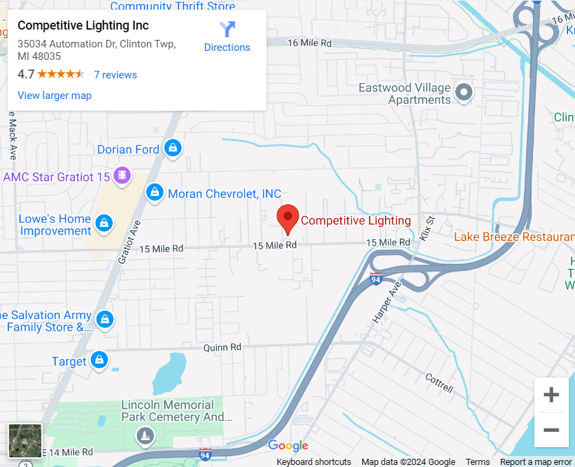 Contact Competitive Lighting & Hoisting